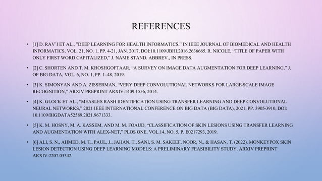Multi faceted skin disorder classification | PPT