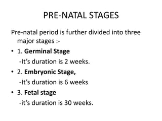 Major Stages of Growth and Development by Devinder K. Kansal | PPTX ...