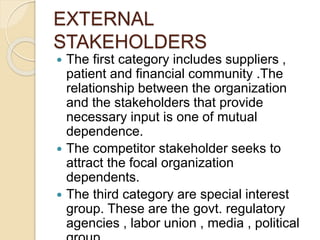 Major stakeholders its components | PPTX