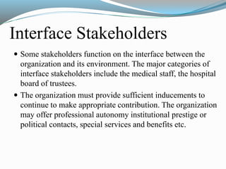 Major stakeholders in health care delivery system | PPTX