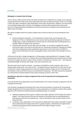 Major themes in change management | PDF