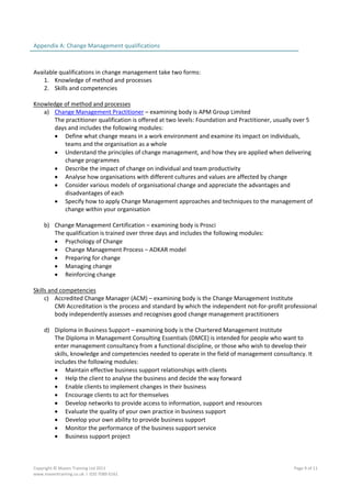 Major themes in change management | PDF