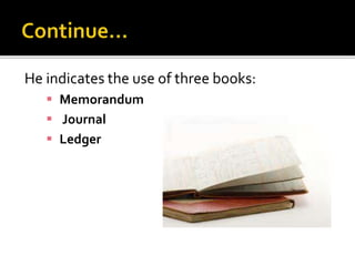 Major thinkers and their contribution to accounting theory | PPTX