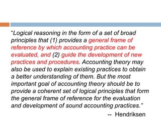 Major thinkers and their contribution to accounting theory | PPTX