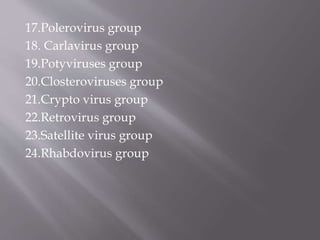 Major group of plant viruses | PPT