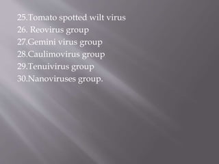 Major group of plant viruses | PPTX