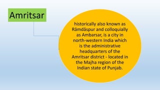 Major tourist spots in north india | PDF