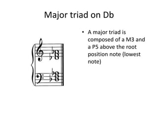 Major triads | PPTX