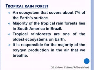 Major types of ecosystems | PPTX