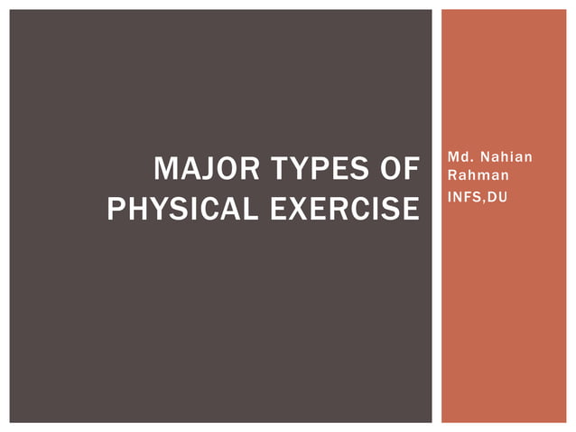 Major types of physical exercise | PPTX | Running and Jogging | Fitness ...