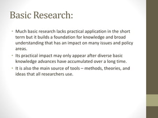 Major Types of Research | PPTX