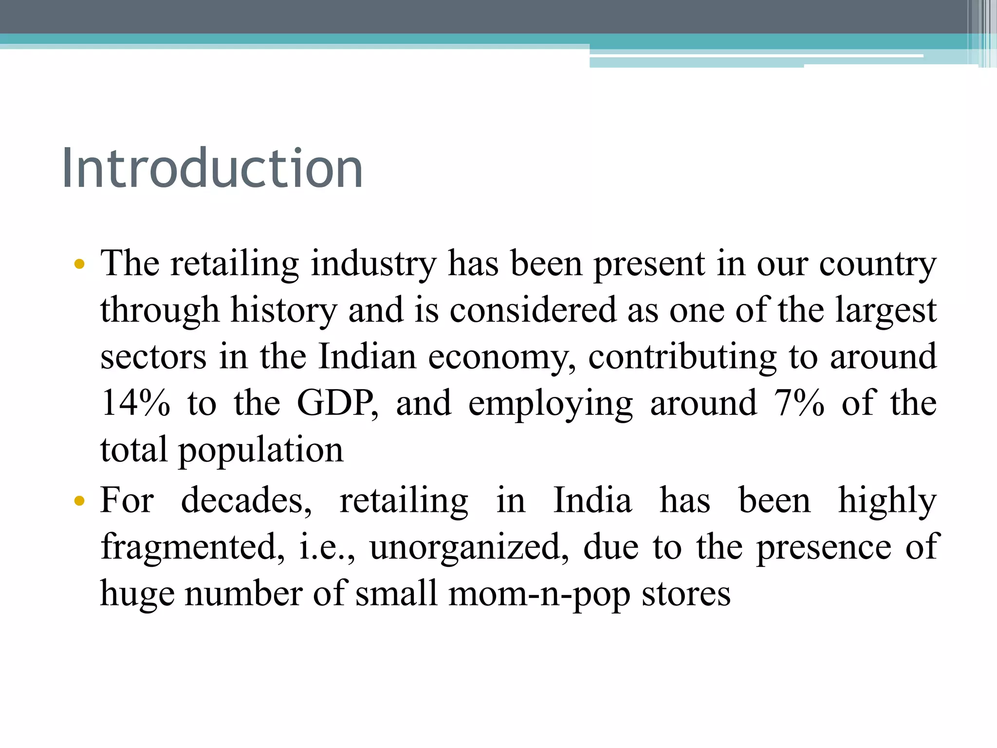 Types Of Retailing In India | PPTX