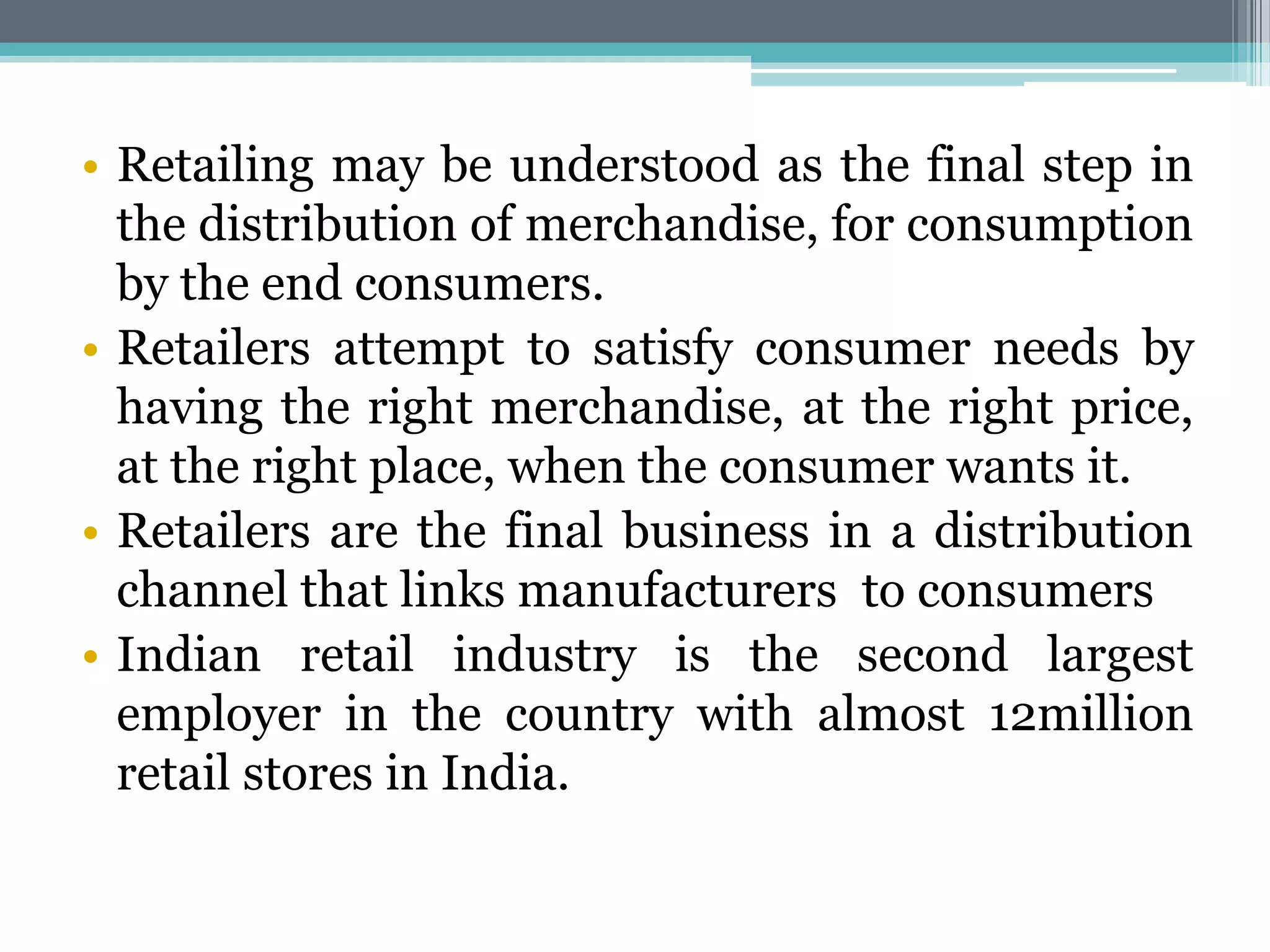 Types Of Retailing In India | PPTX