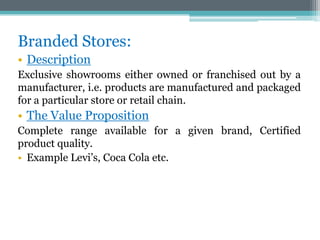 Types Of Retailing In India | PPTX