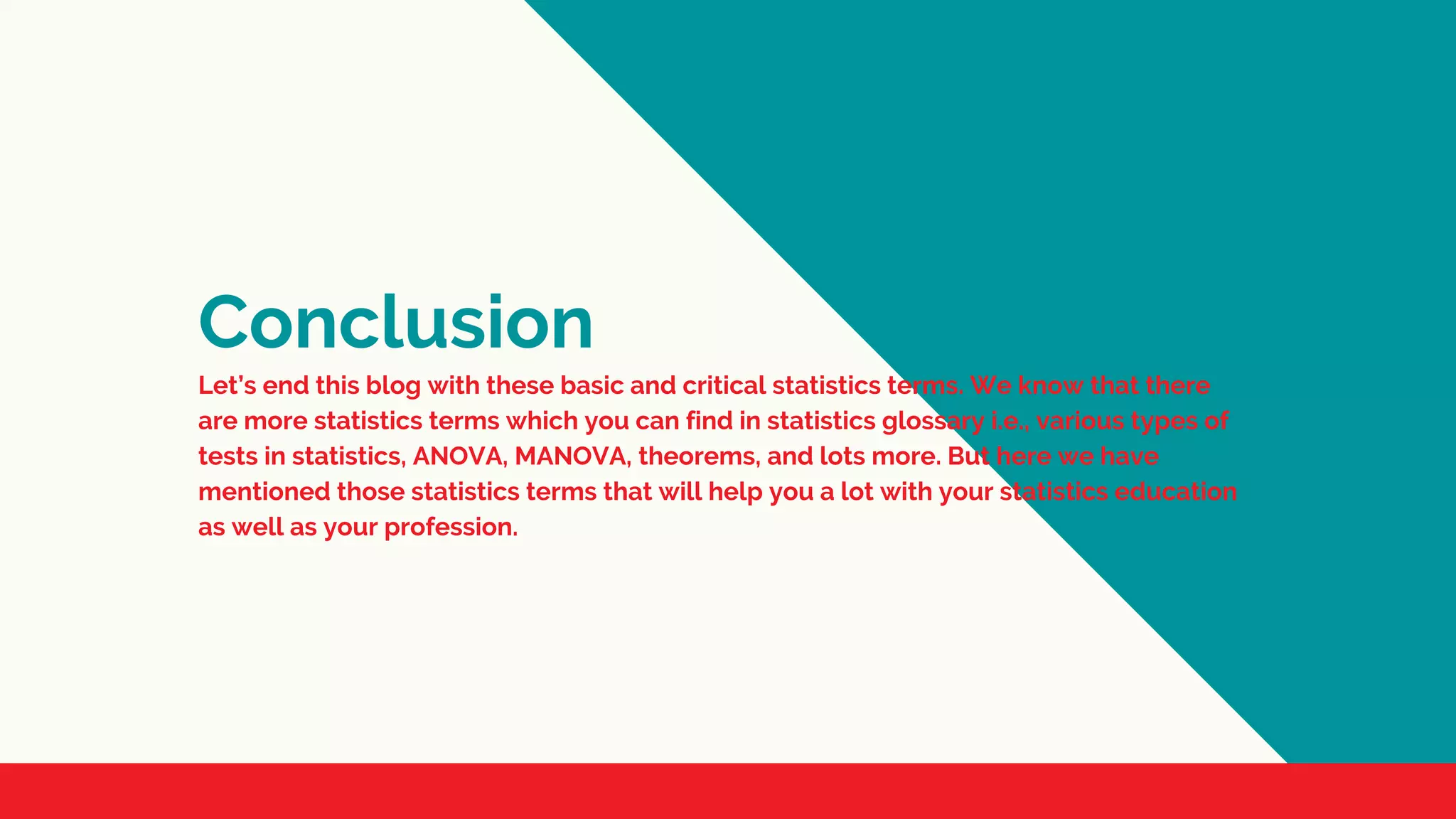 Major types of statistics terms that you should know | PPT