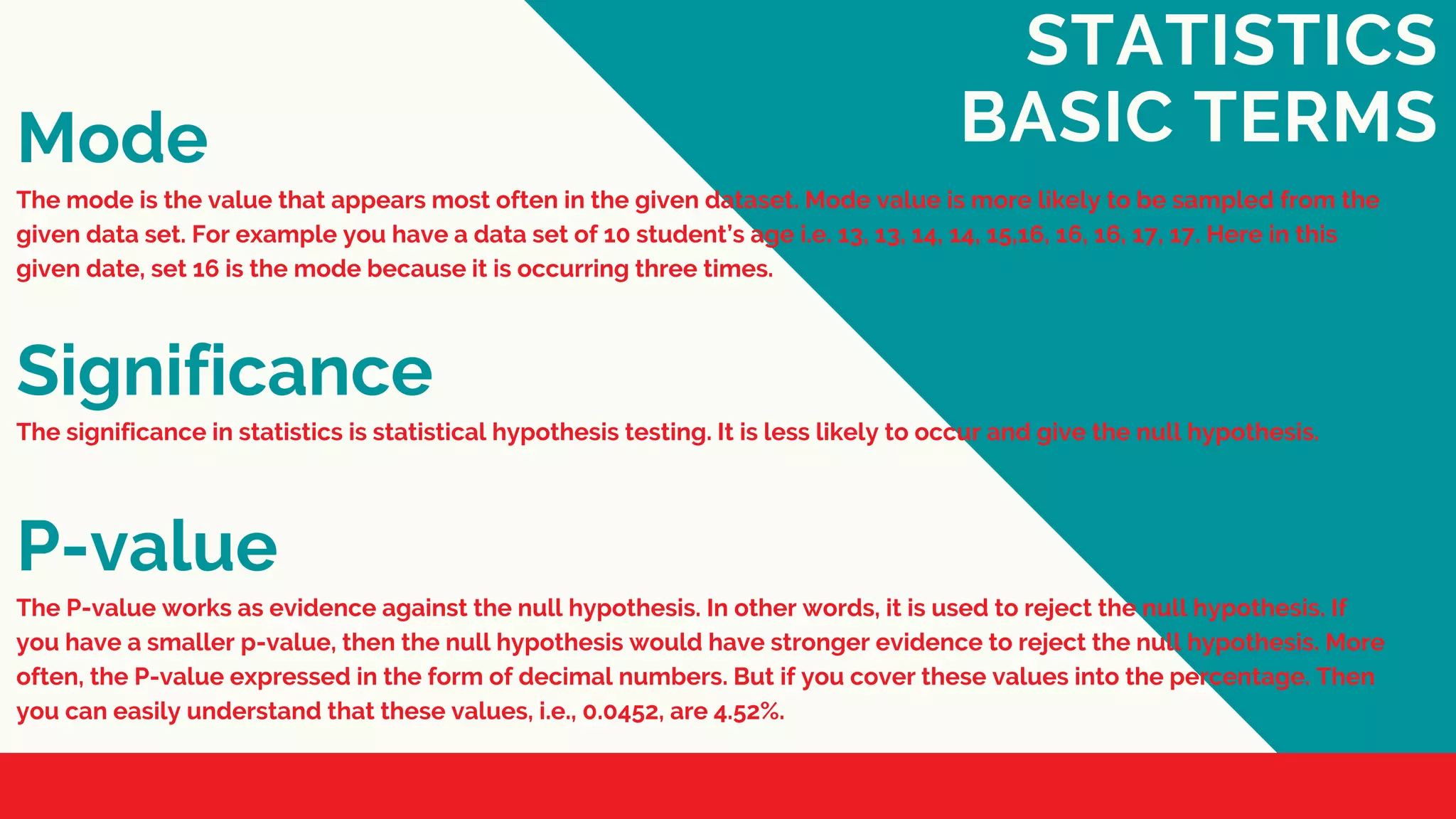Major types of statistics terms that you should know | PPT