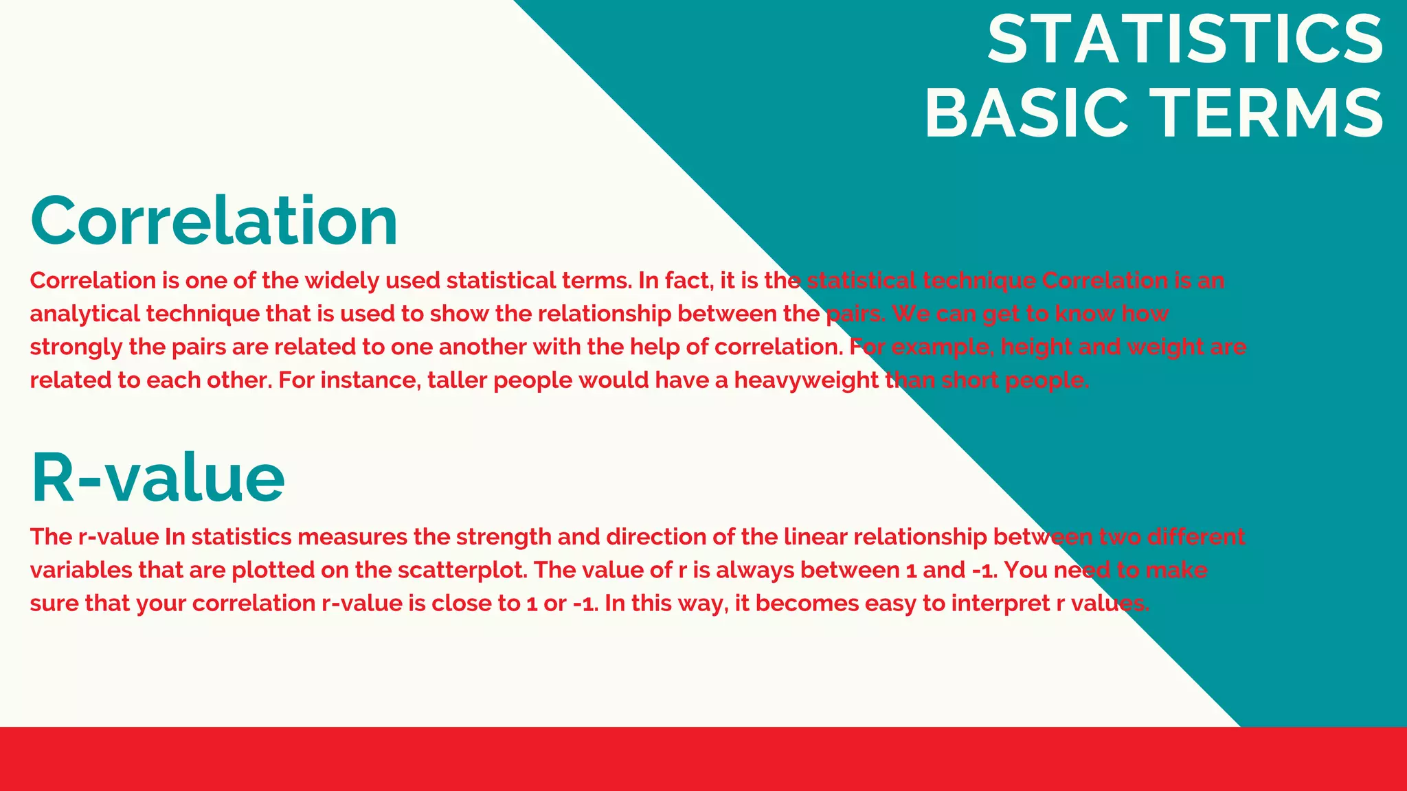 Major types of statistics terms that you should know | PPT