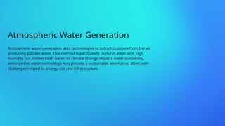 Major Water Sources and their types .pptx