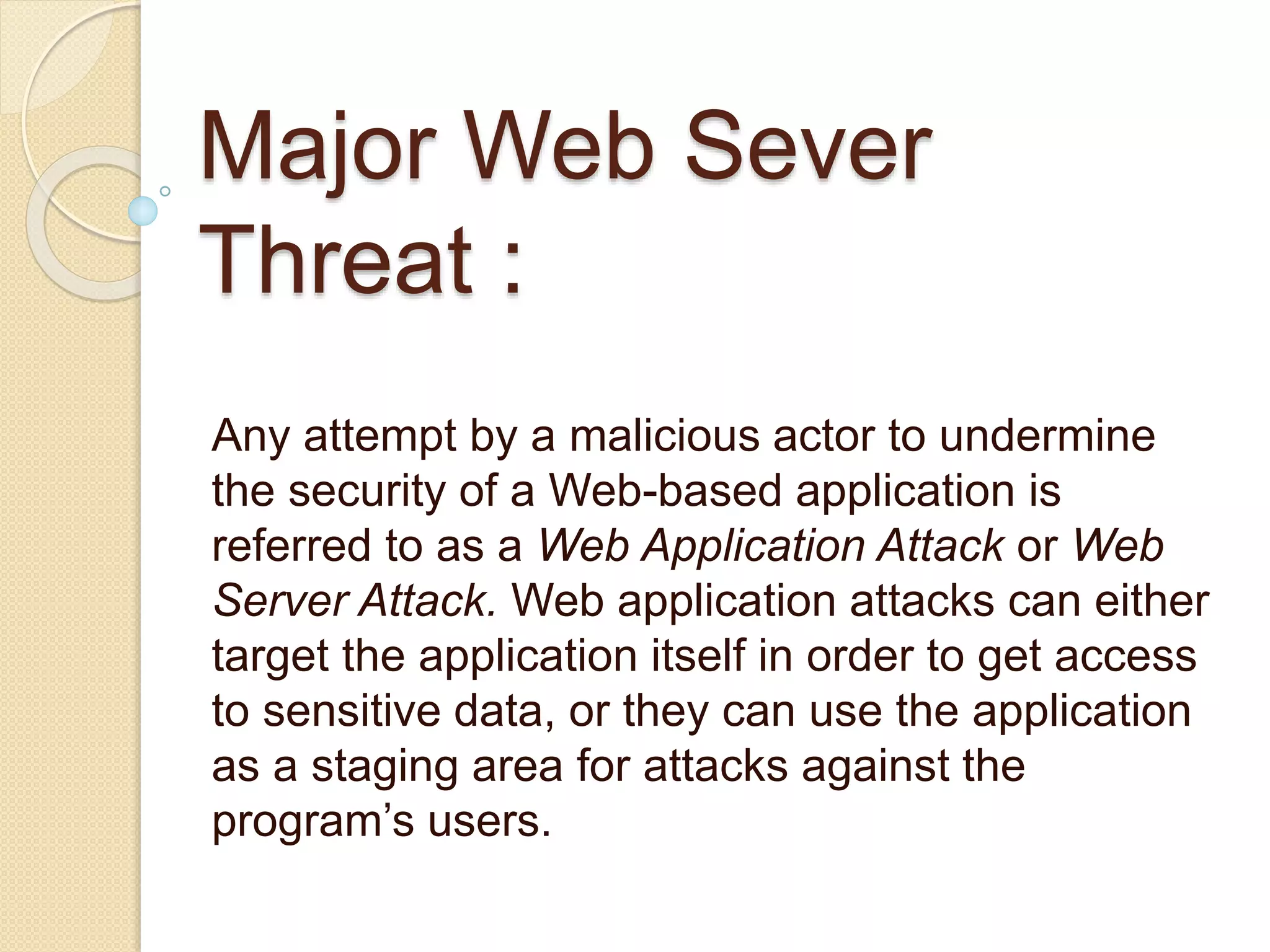 Major Web Sever Threat.pptx