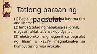 Makrong kasanayan sa pagsulat. It's all about pagsulat lamang wha | PPTX
