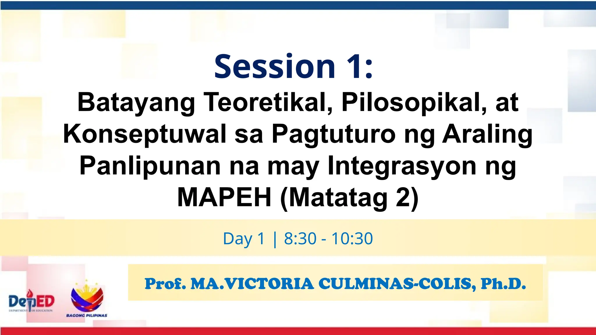 Makabansa” is part of the DepEd Core Values, which are: Maka-Diyos (God-loving) Makatao (Humane ...