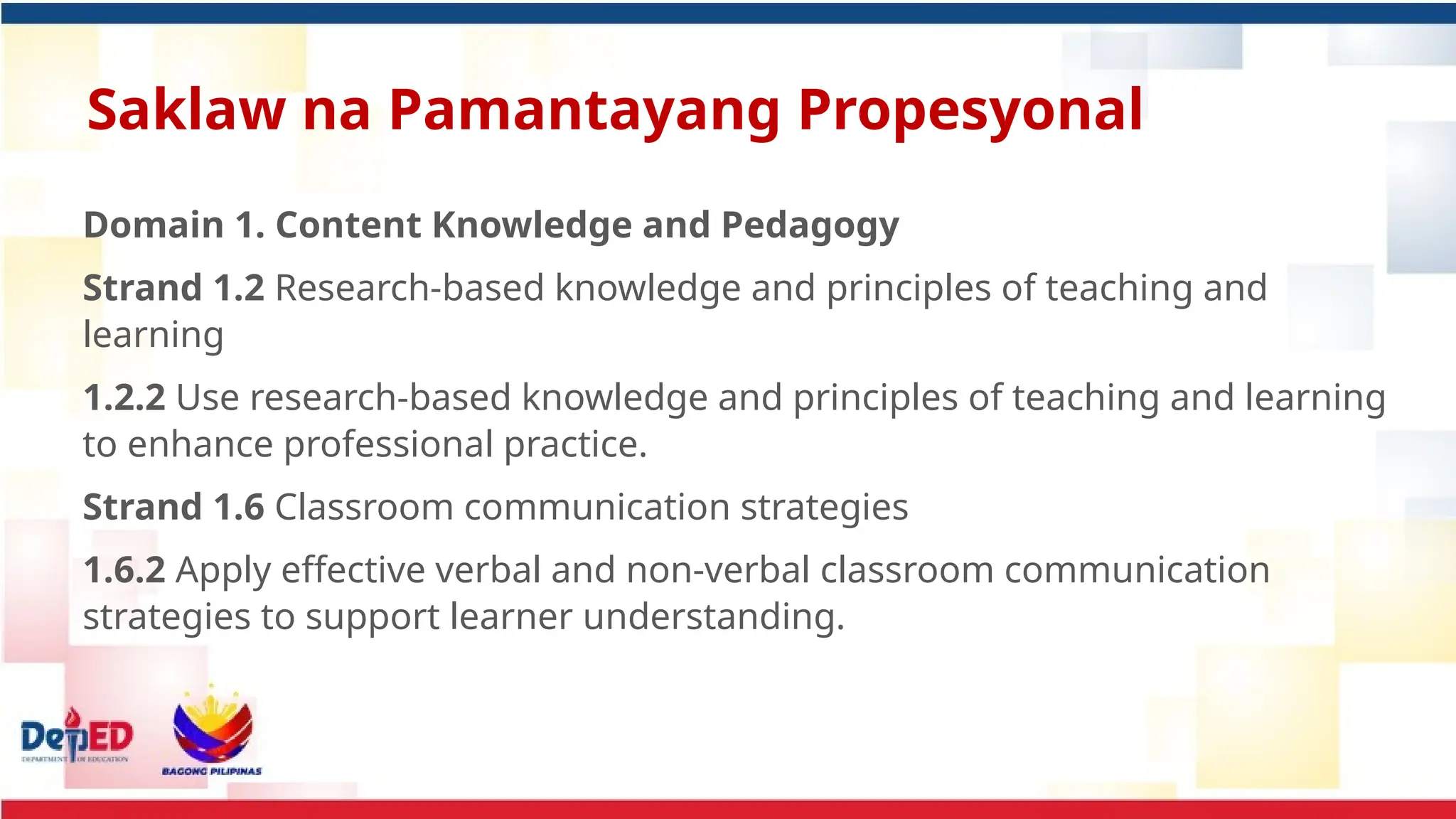 Makabansa” is part of the DepEd Core Values, which are: Maka-Diyos (God ...