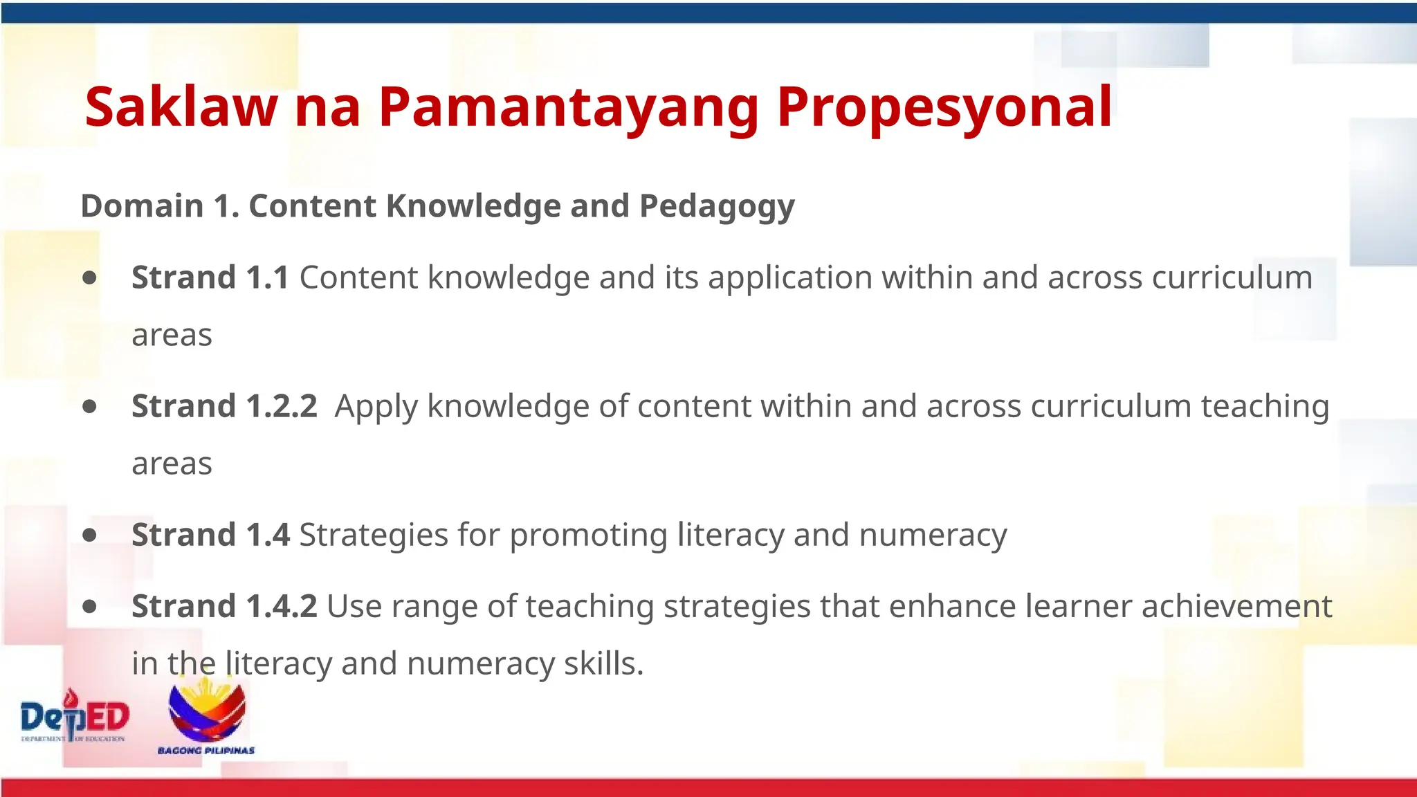 Makabansa” is part of the DepEd Core Values, which are: Maka-Diyos (God ...