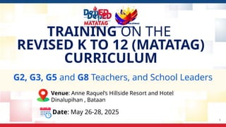 Makabansa” is part of the DepEd Core Values, which are: Maka-Diyos (God ...