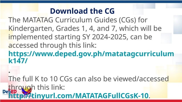 Makabansa” is part of the DepEd Core Values, which are: Maka-Diyos (God ...