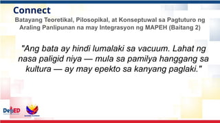 Makabansa” is part of the DepEd Core Values, which are: Maka-Diyos (God ...