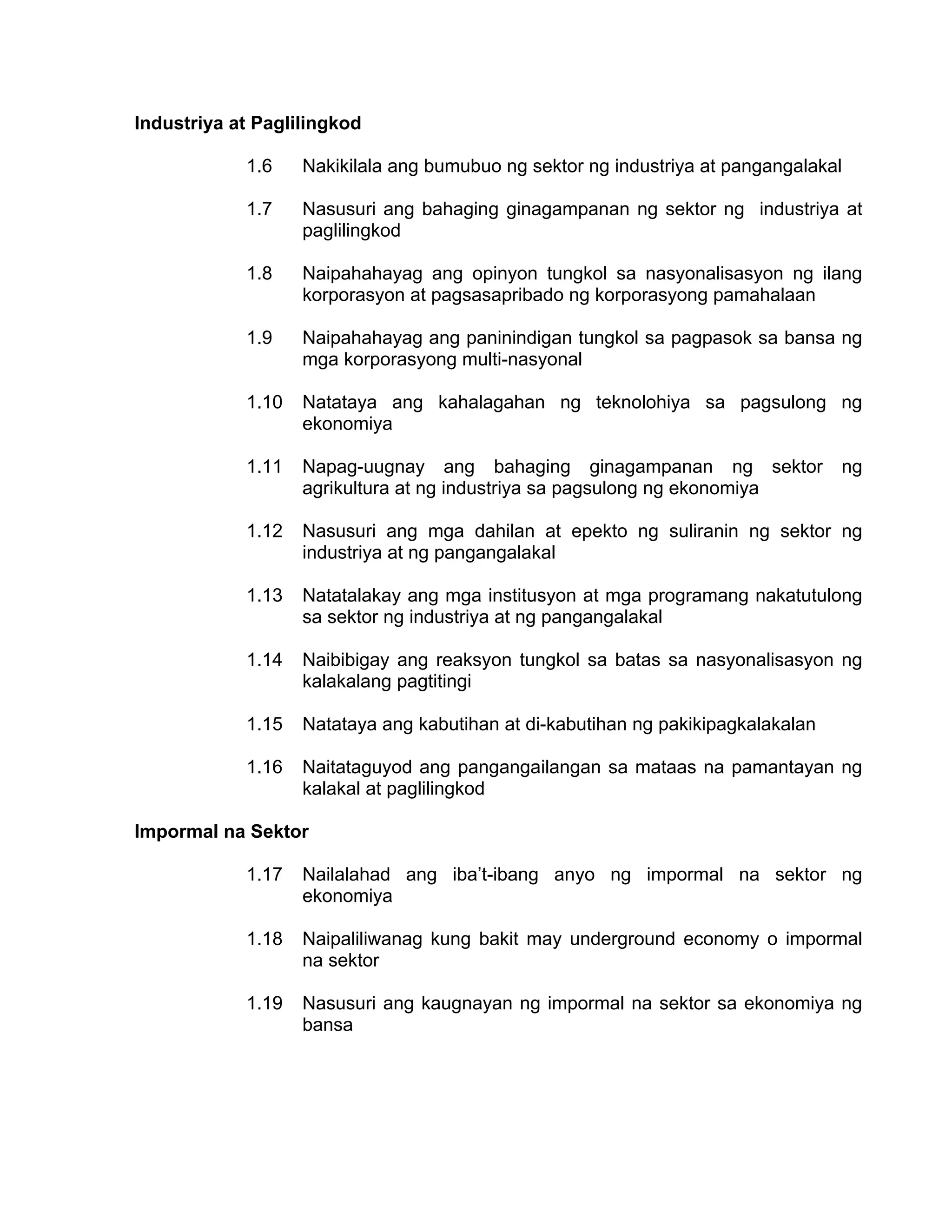 MAKABAYAN (PSSLC) | PDF