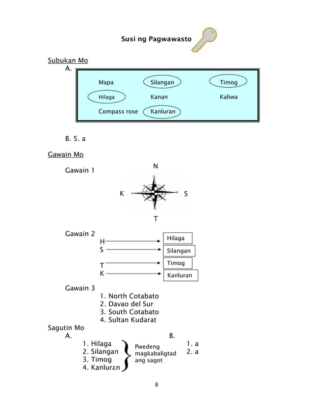 Makabayan 3 dlp 8 a - mga pangunahing direksyon | PDF