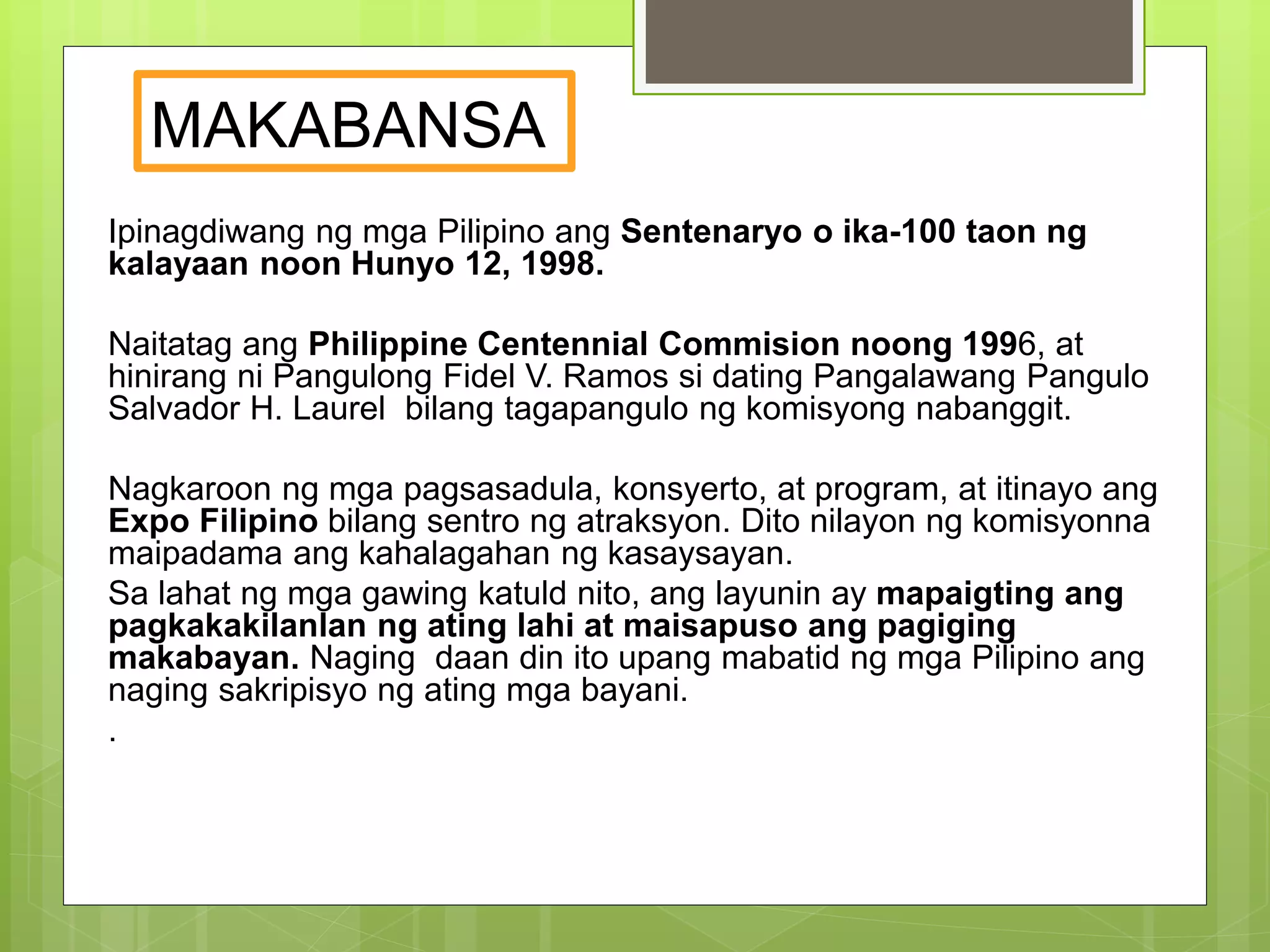 Maka diyos,makakalikasa, makatao,makabansa2 | PPTX