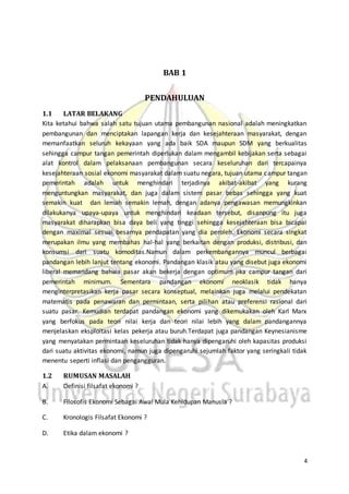 Makala filsafat ekonomi abdurrahman halik | PDF