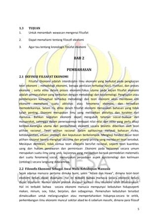 Makala filsafat ekonomi abdurrahman halik | PDF