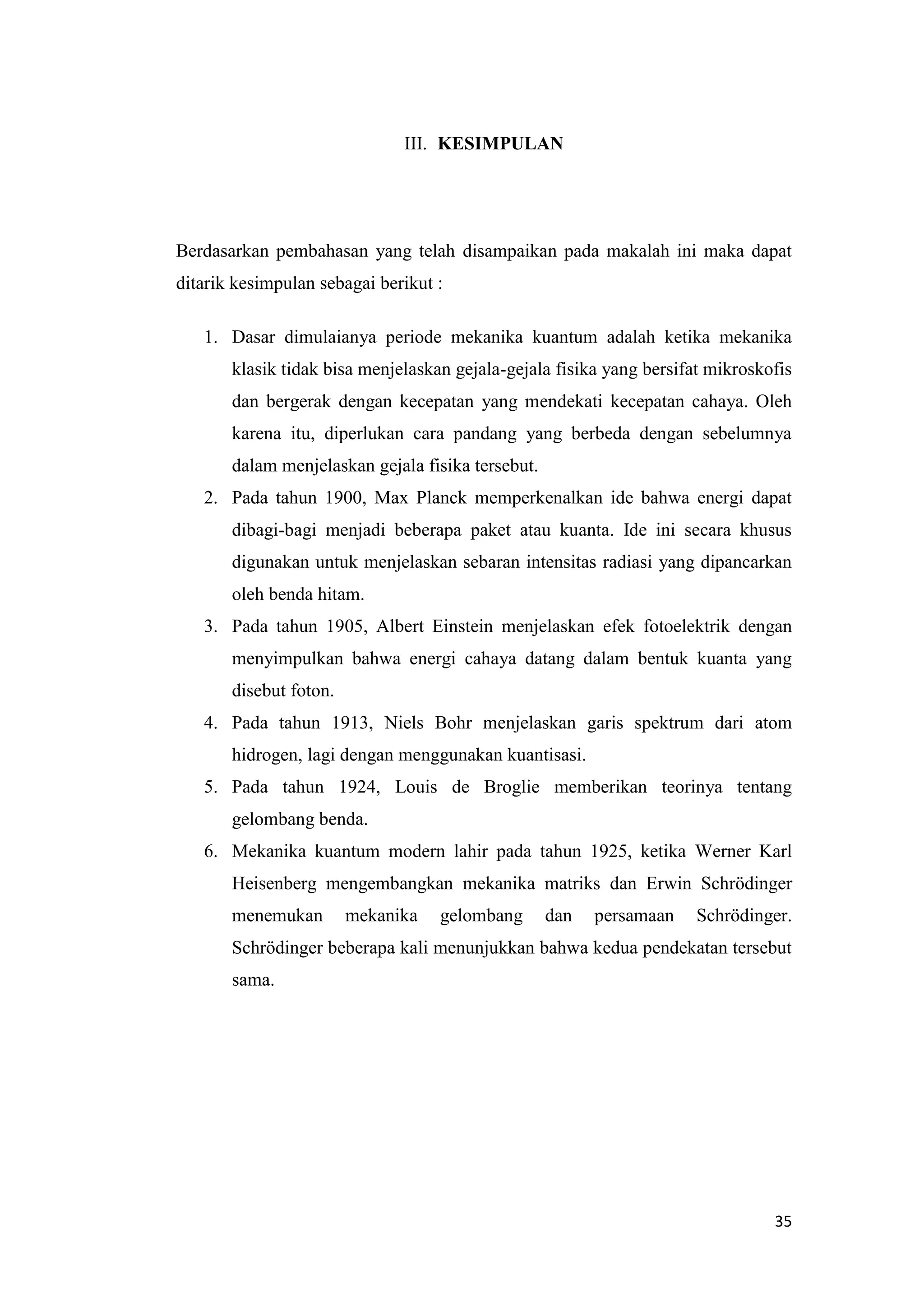 Makalah Mekanika Kuantum | DOCX