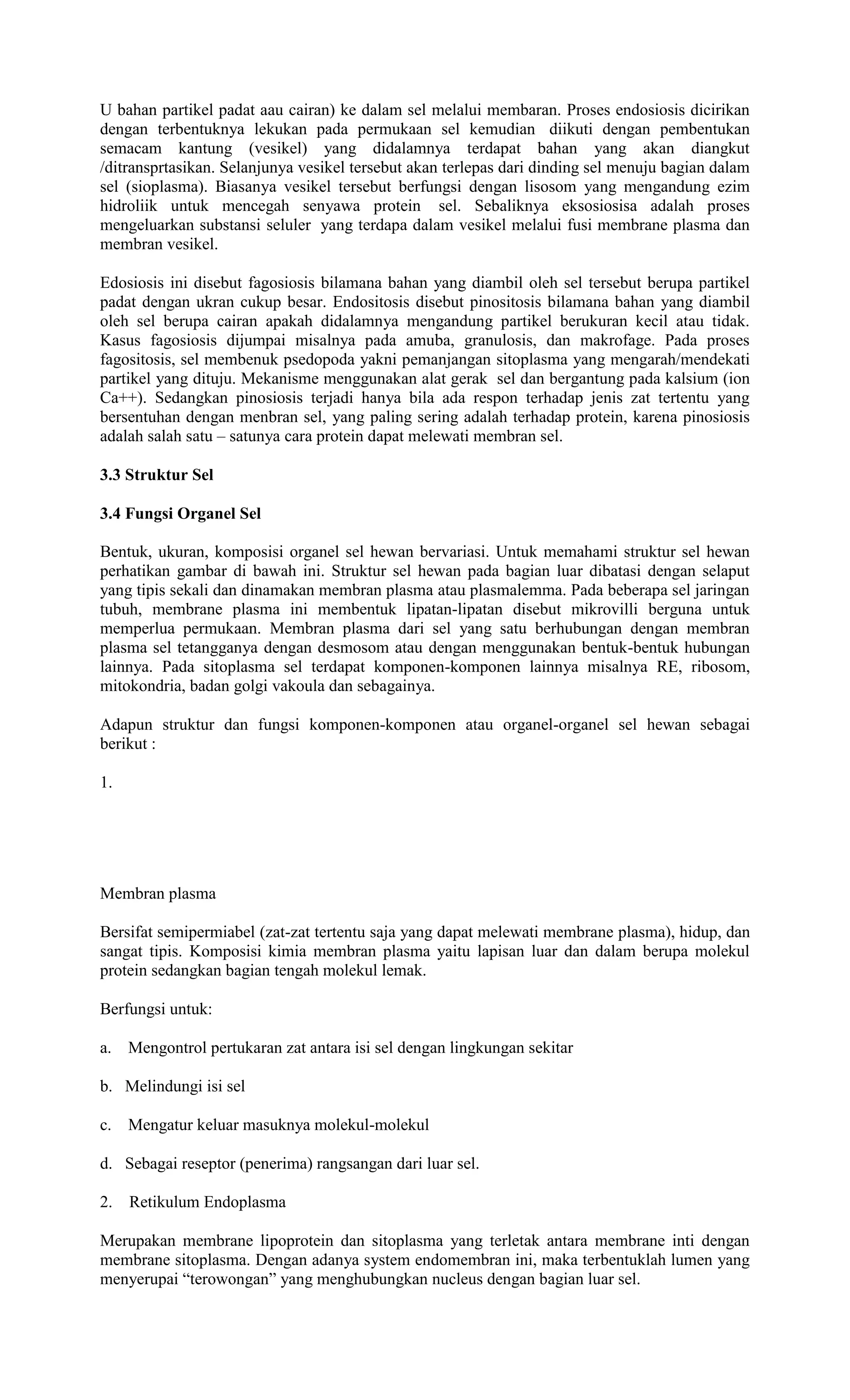 Makalah..biologi sel ( struktur sel, fungsi organel sel dan komunikasi ...