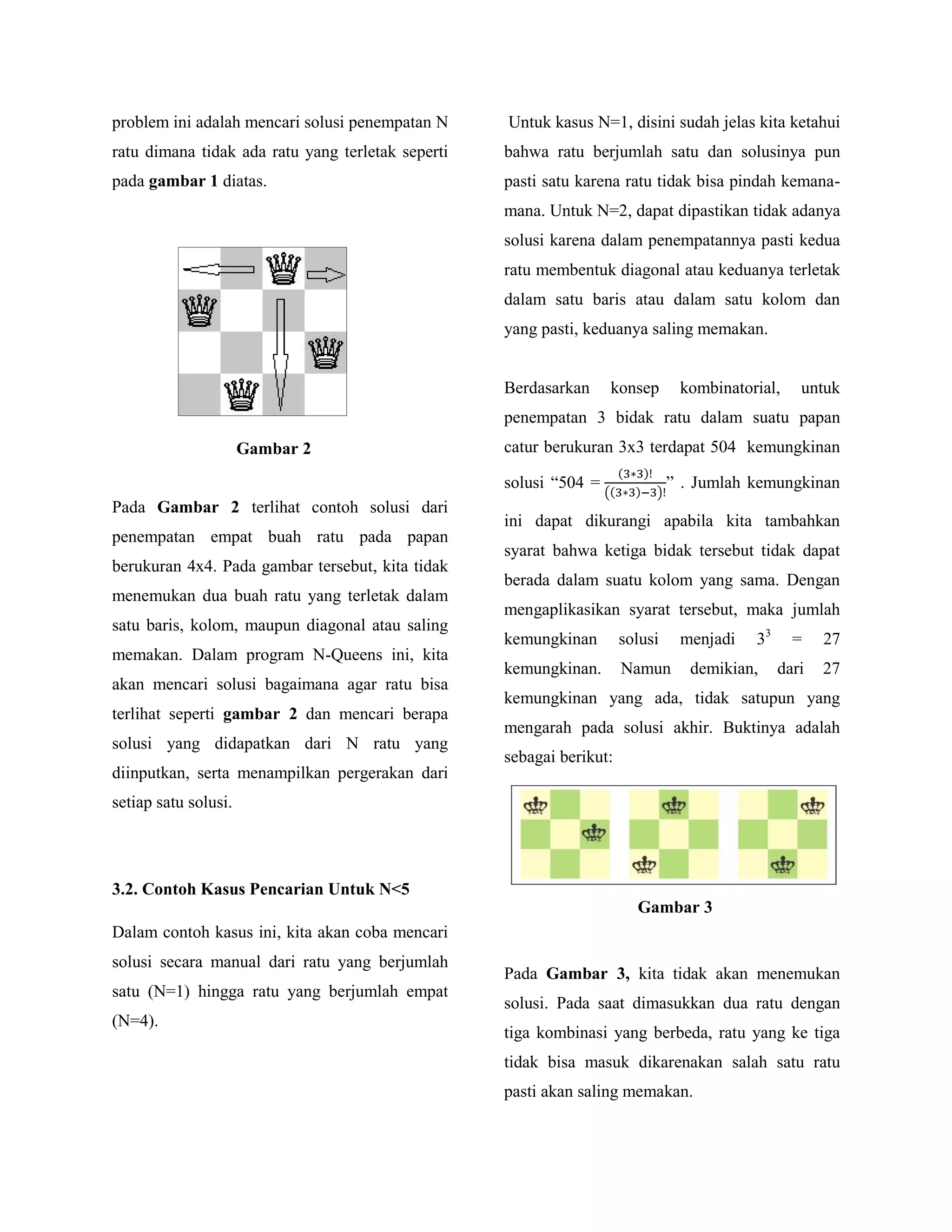 Makalah n-queen problem | PDF