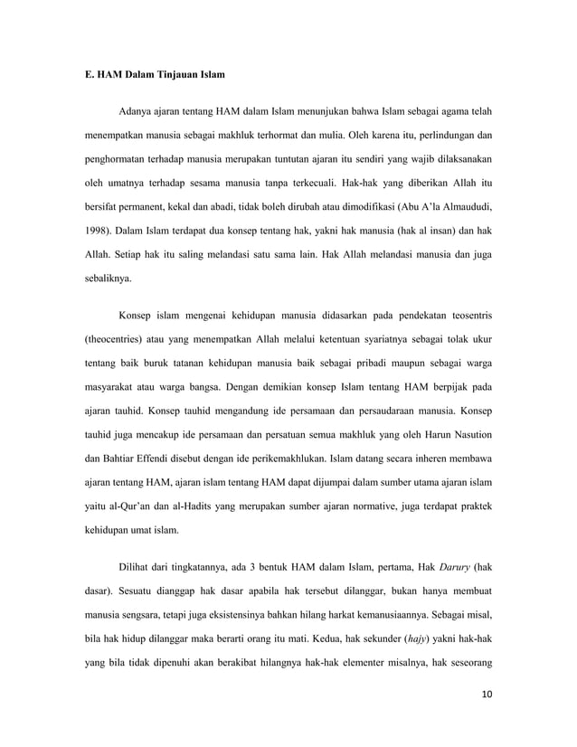 Makalah hukum dan Ham | DOCX