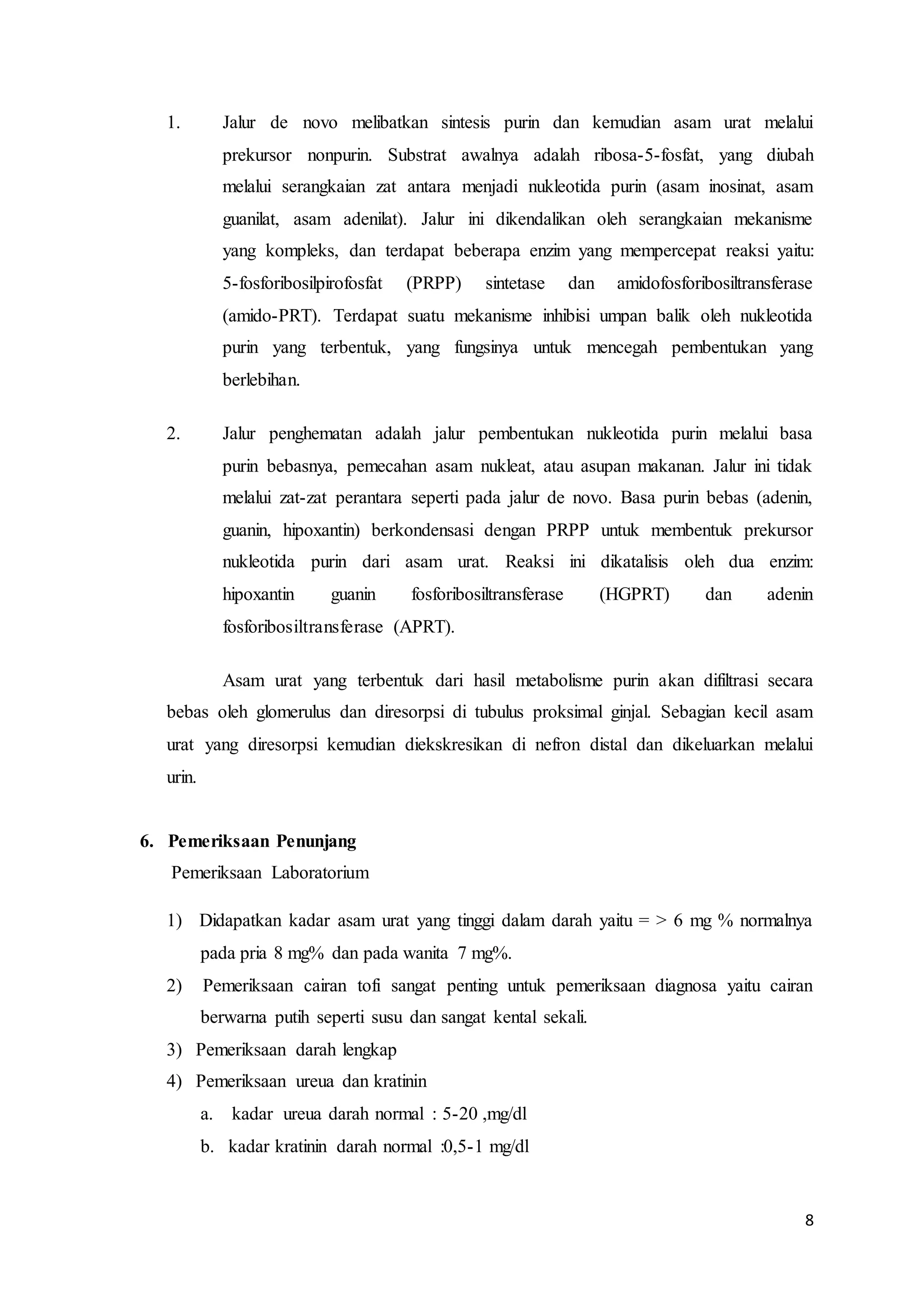 Asuhan Keperawatan GOUT (Asam Urat) | DOCX