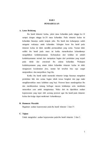 Makalah bumil trimester 2 &3 | DOCX