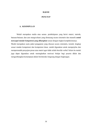 prosedur penyusunan modul | PDF