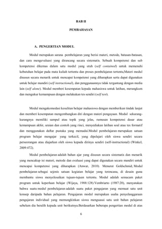 prosedur penyusunan modul | PDF