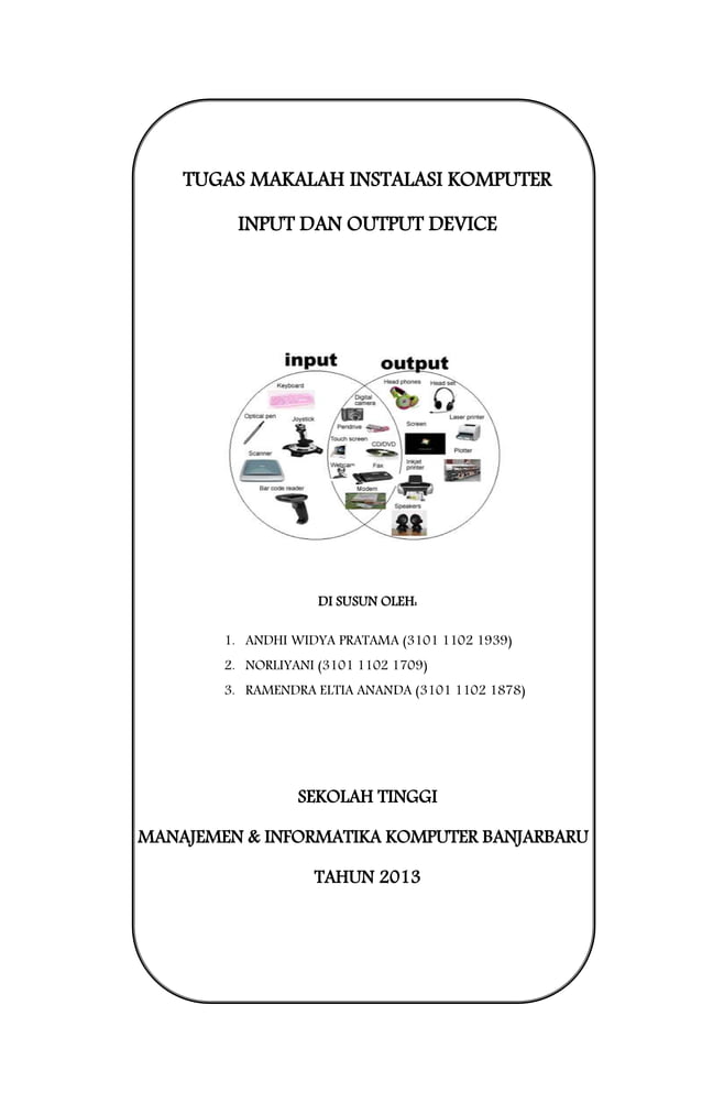 Makalah input dan output device | PDF