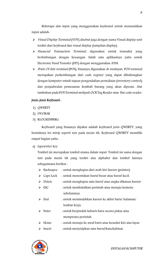 Makalah input dan output device | PDF