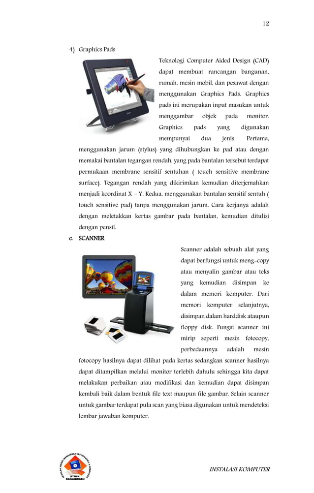 Makalah input dan output device | PDF