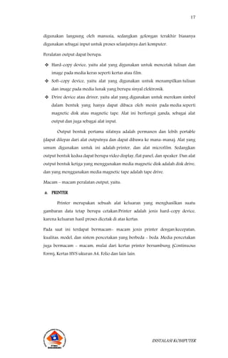 Makalah input dan output device | PDF