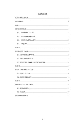 Makalah input dan output device | PDF