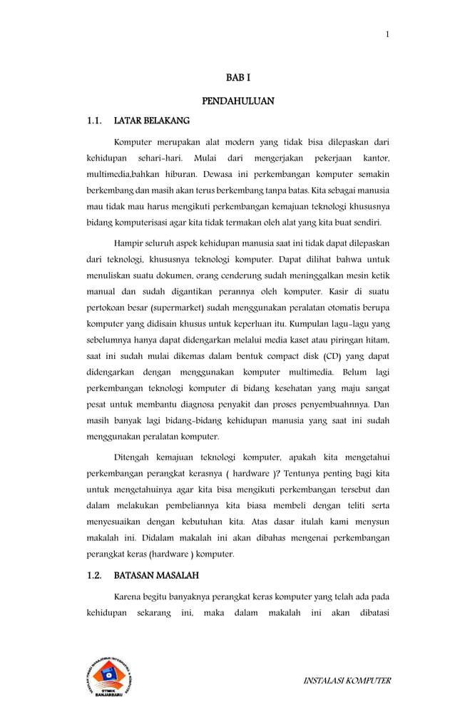 Makalah input dan output device | PDF