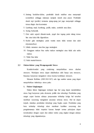 Identifikasi Penyebab Stress dan Mekanisme Kopingnya | DOCX
